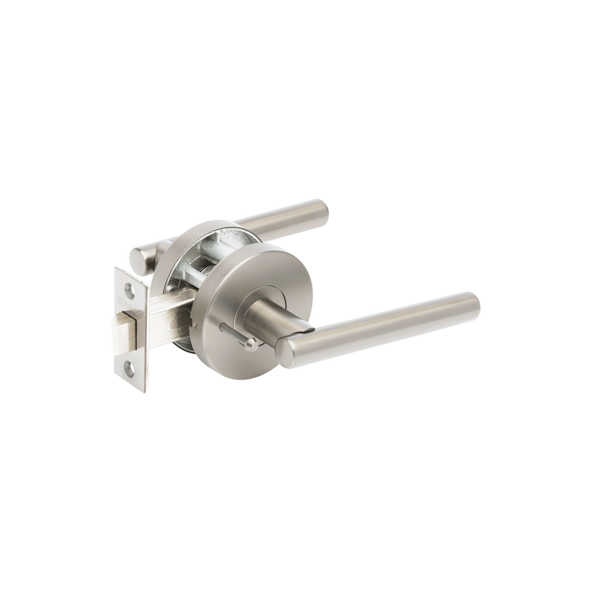 Zanda 165mm Brushed Nickel Baxter Privacy Set - Bunnings Australia
