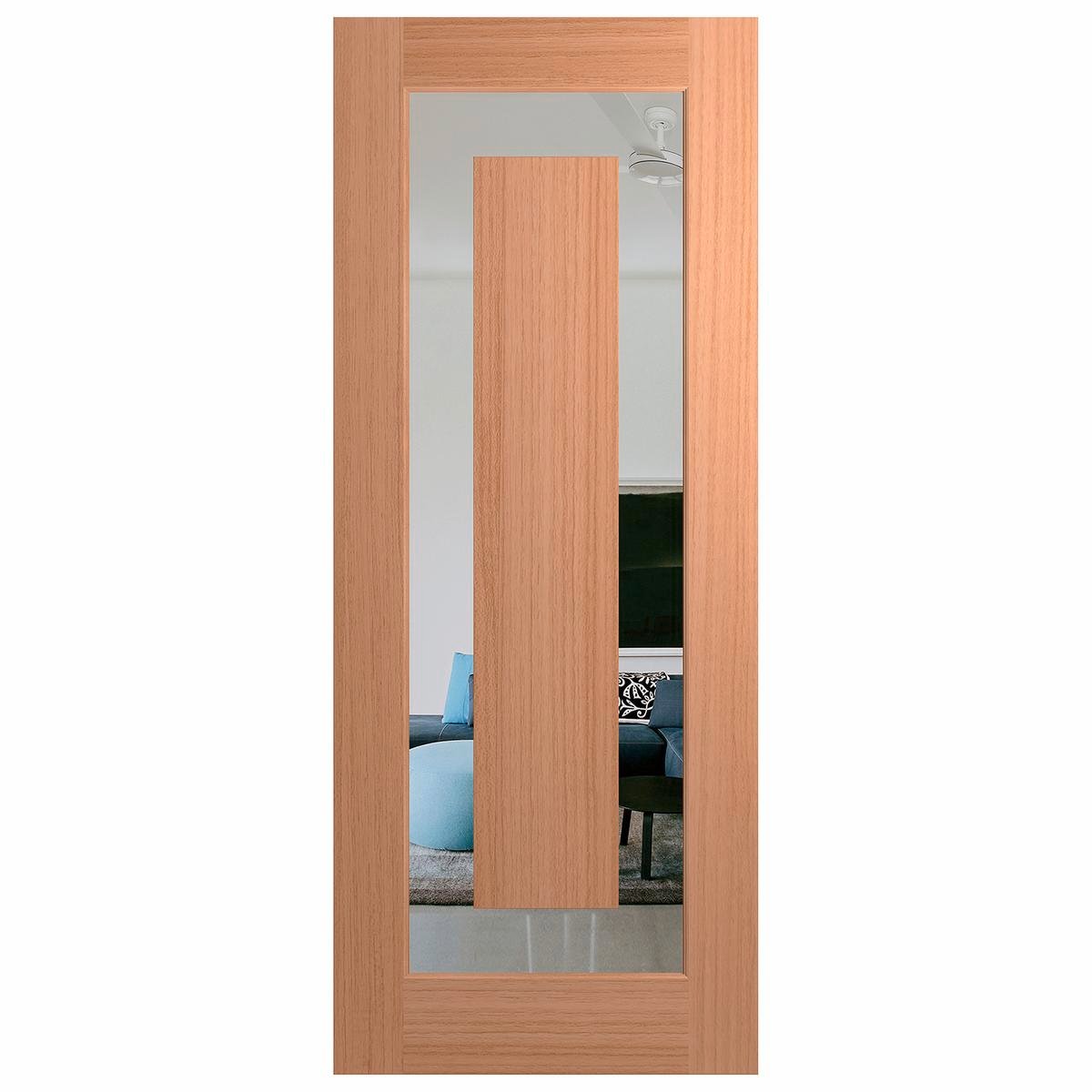Hume 2040 x 820 x 40mm Illusion SPM External Door XIL1 - Clear ...