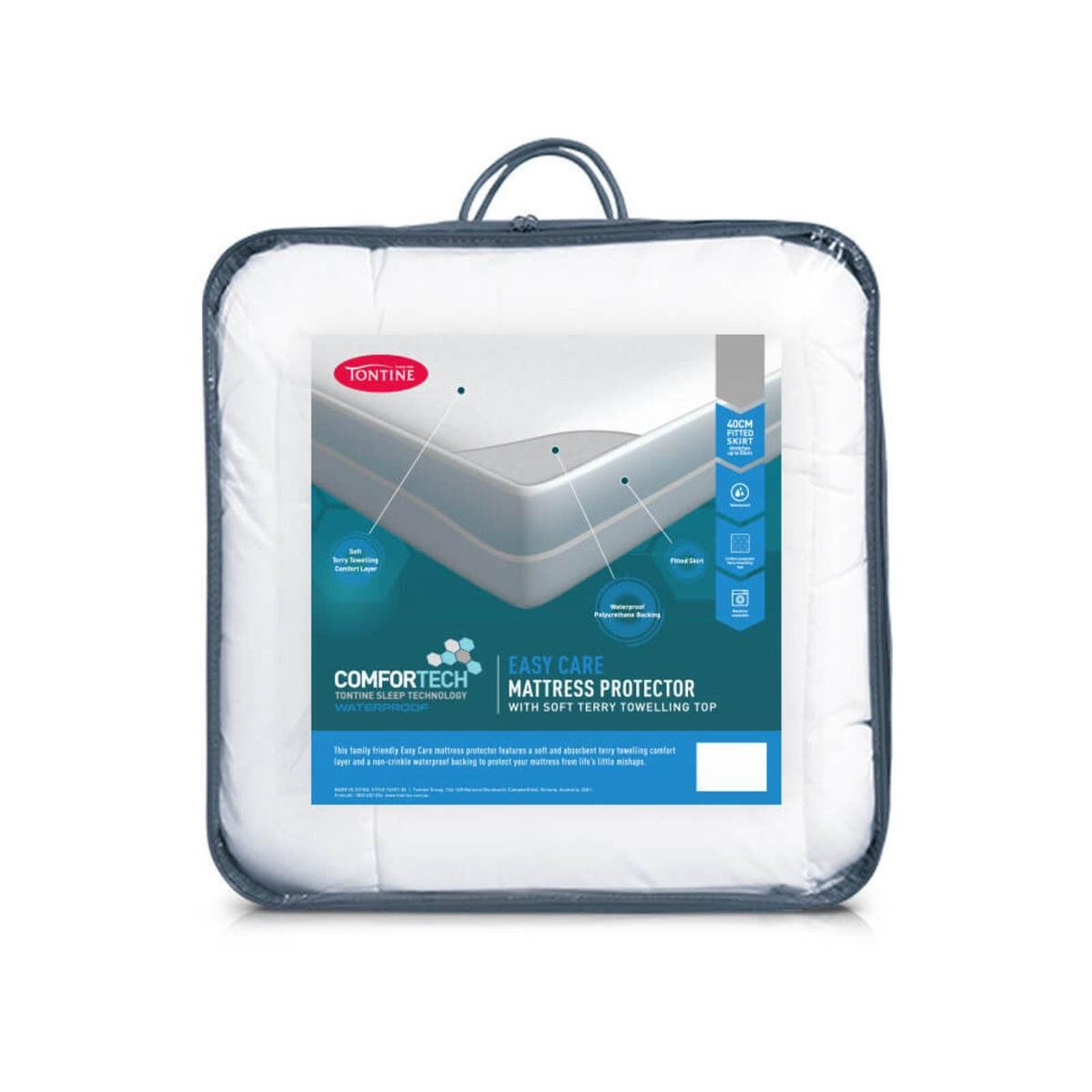 Tontine Comfortech Easy Care Mattress Protector - Queen Bed - Bunnings ...
