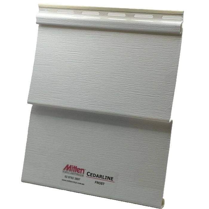 Mitten Vinyl Australia 5.84m shell Frost Cedarline Vinyl Cladding ...