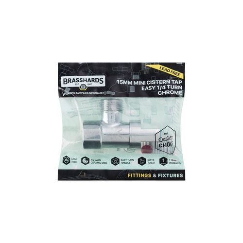 Brasshards Easy 1/4 Turn Mini Cistern Tap 15mm Lead Free - Bunnings ...