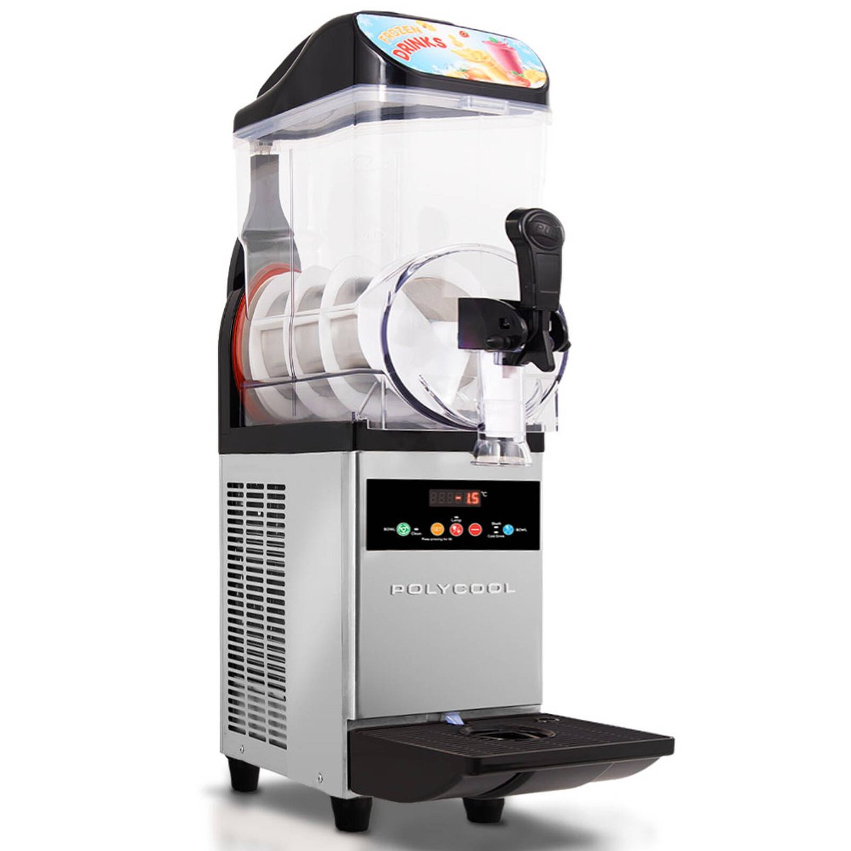 POLYCOOL 12L Single Tank Commercial Slush Machine, Digital Control ...