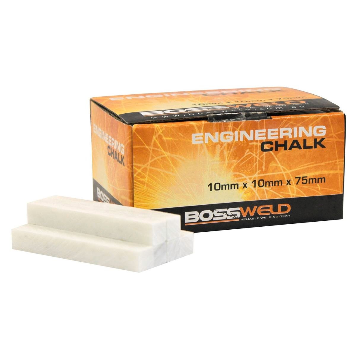 Bossweld 75 x 10 x 10mm Engineers Chalk - 50 Pack - Bunnings Australia
