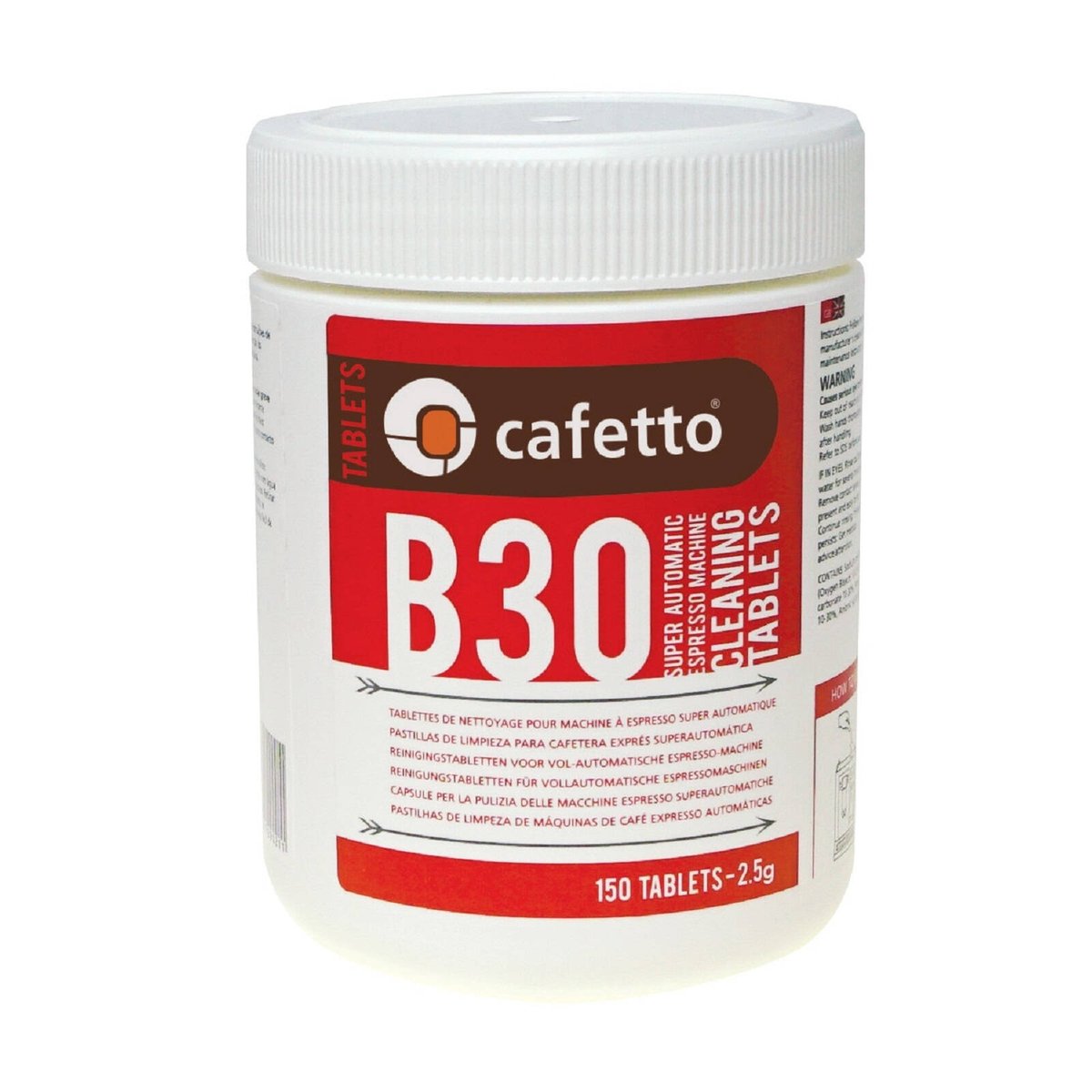 Cafetto B30 Super Automatic Espresso Machine Cleaning Tablets - 150 ...