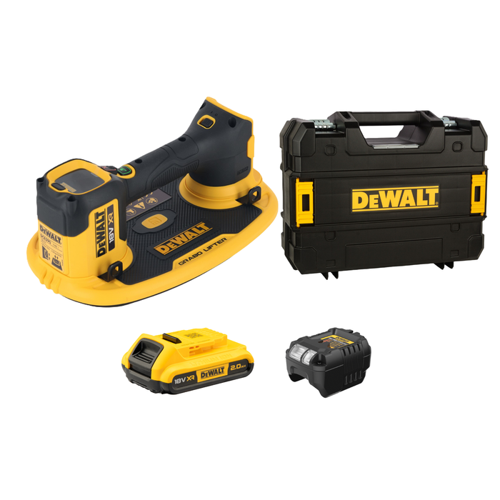 DeWALT 18V Grabo Suction Lifter 2.0Ah Kit DCE590D1T-XE - Bunnings Australia
