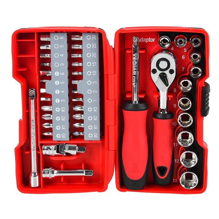 Trojan 40 Piece Socket and Driver Set - Bunnings Australia