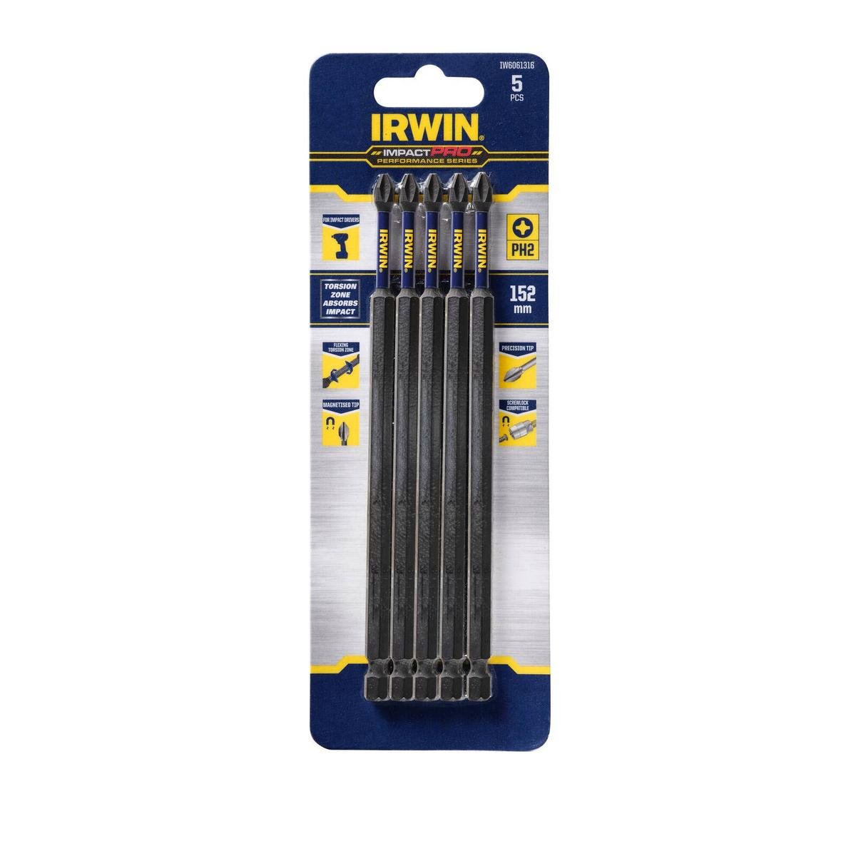 Irwin Impact Pro Performance 152mm PH2 - 5 Pack - Bunnings New Zealand