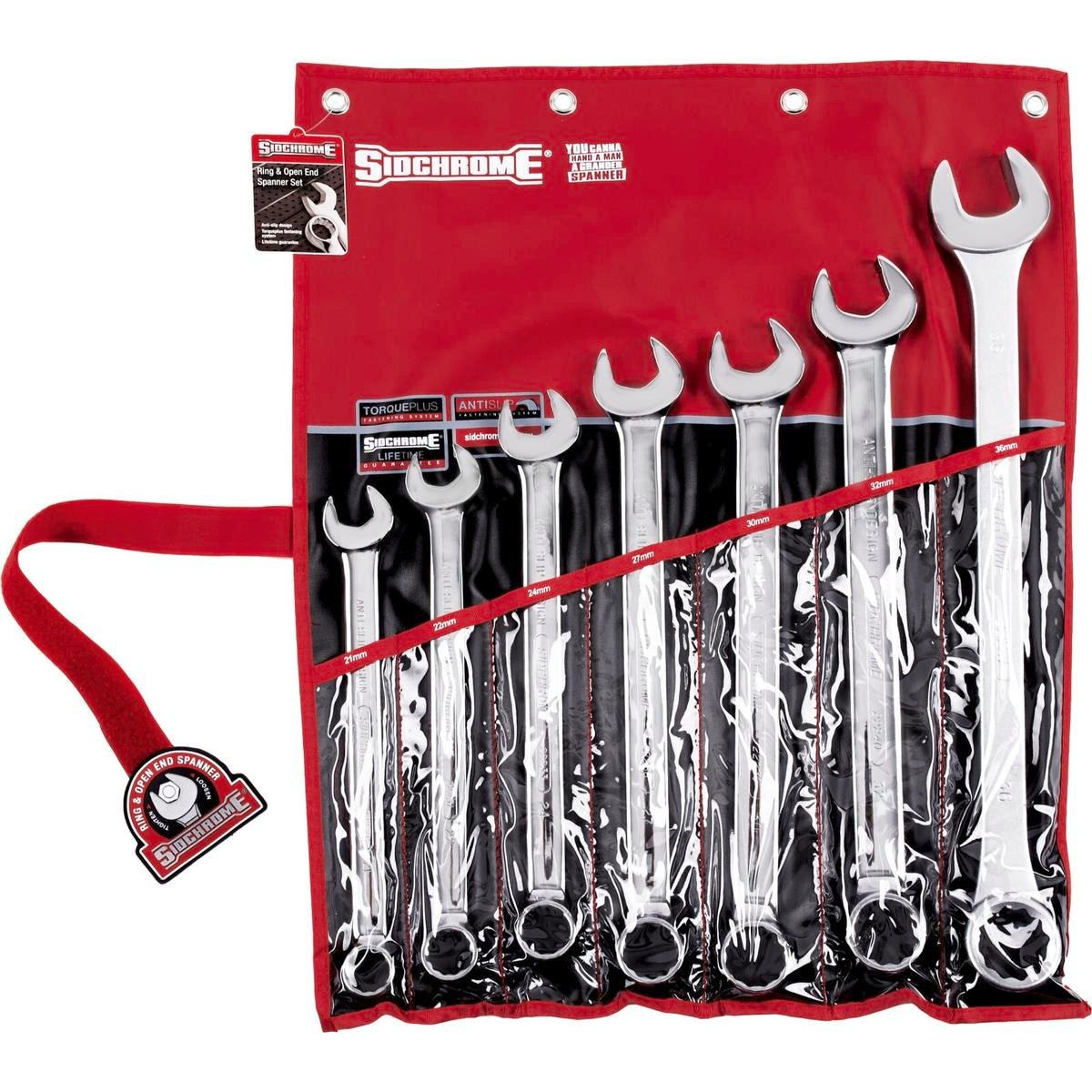 Sidchrome 7 Piece Metric Ring & Open End Spanner Set - Bunnings Australia
