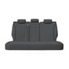 For Toyota HiLux Dual Cab 2015-On TRADIES Grey Canvas Rear Seat Covers ...