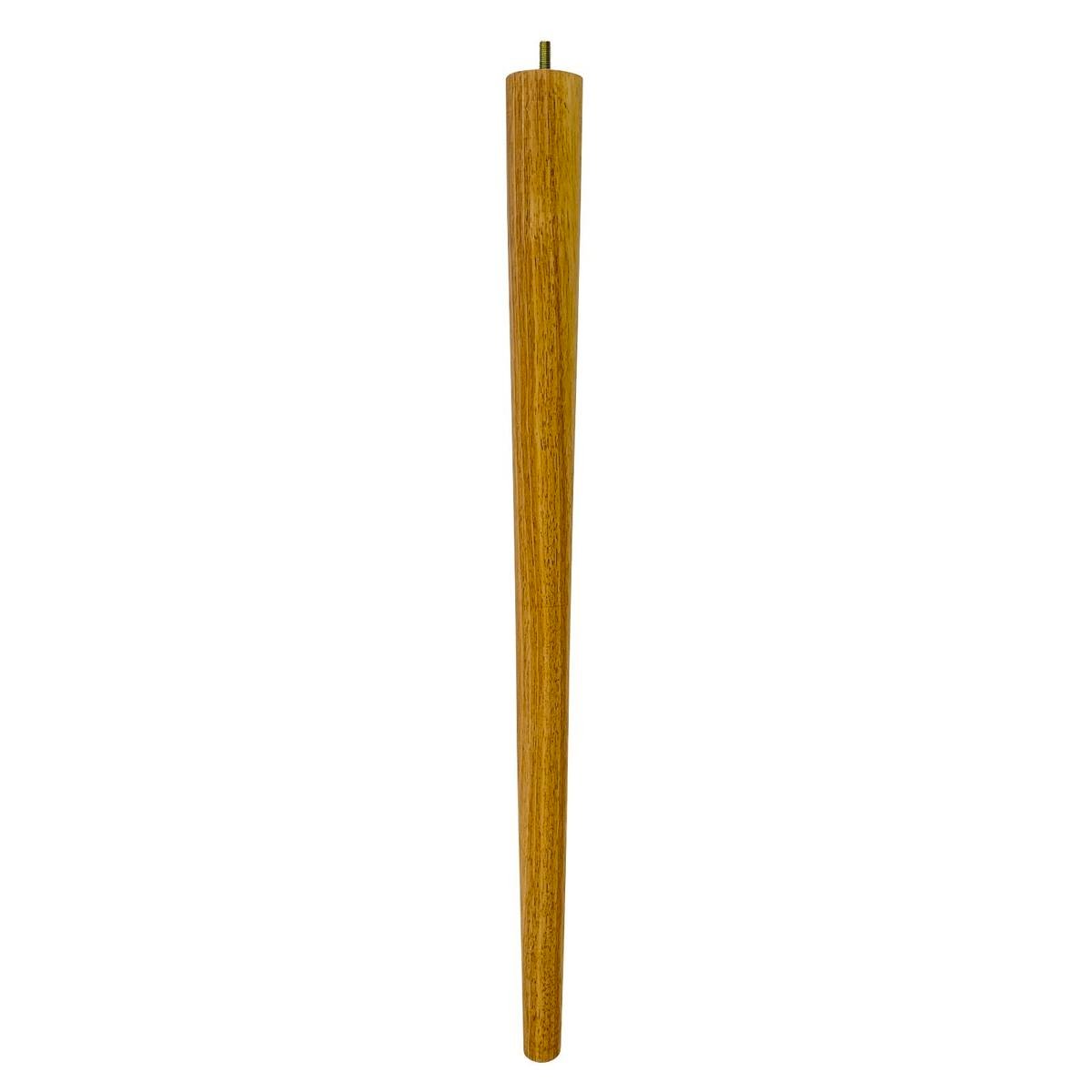 Adoored 53 - 30 x 730mm Lacquered Wood Round Tapered Furniture Leg ...
