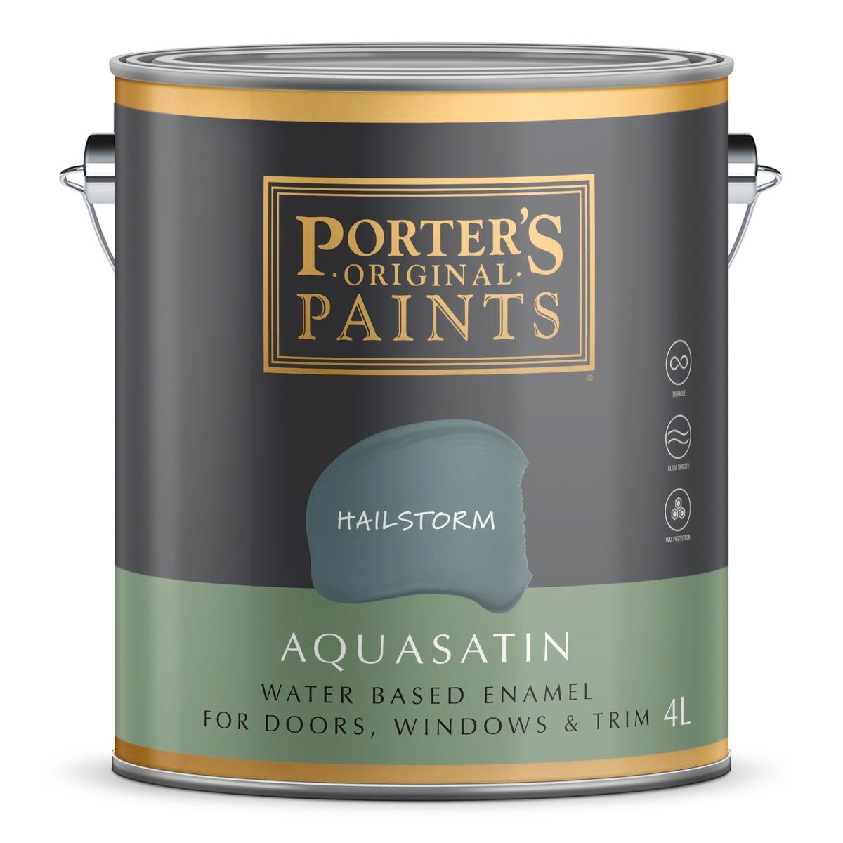 Porter's Paints 4L Hailstorm Aquasatin - Bunnings Australia