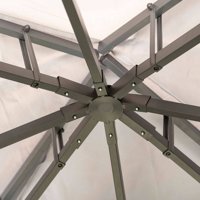 Marquee 3 x 3m Venice Grey Semi Permanent Gazebo - Bunnings Australia