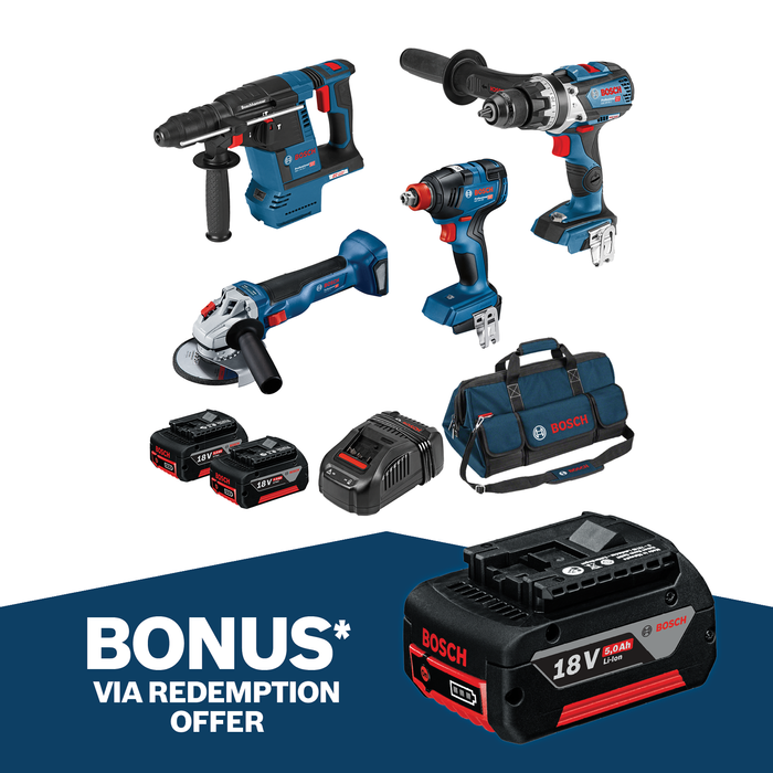 Bosch 18V Professional 4 Piece Brushless Combo Kit 0615990M19 ...