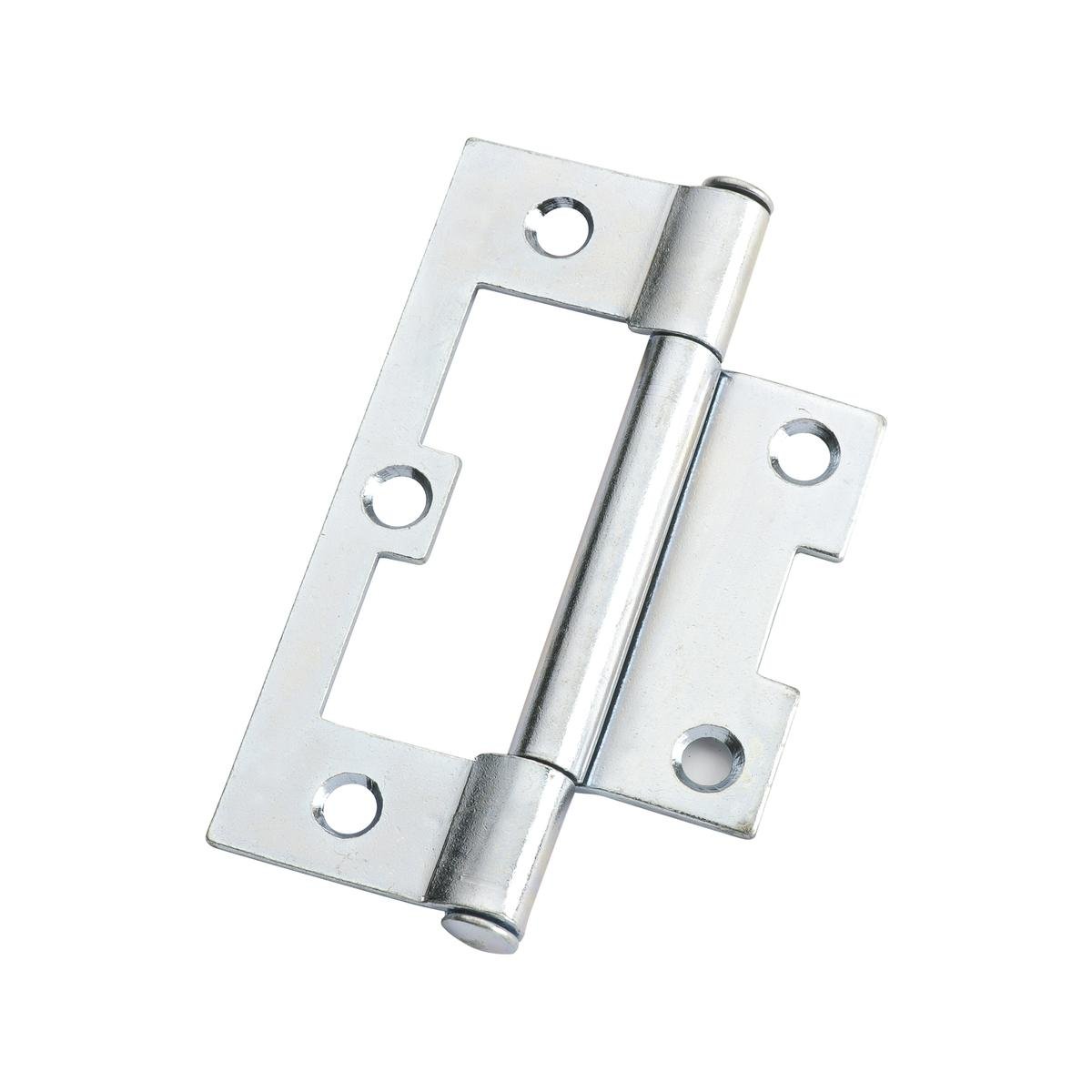 Lane 75 x 47 x 1.6mm Zinc Plated Fixed Pin Easy Fit Hinge - 2 Pack ...