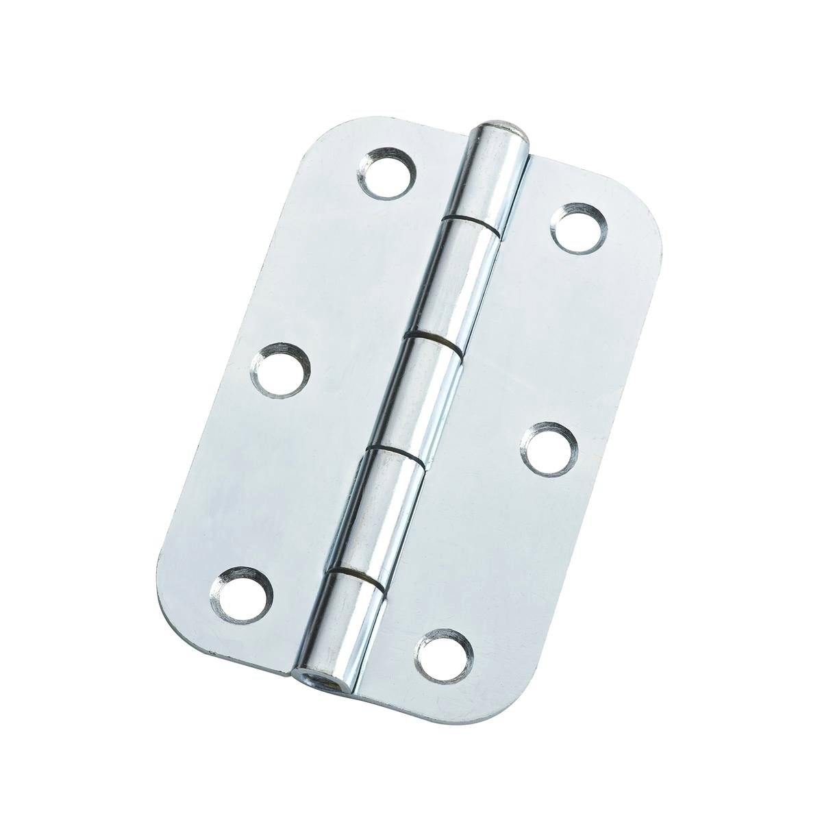 Lane 90mm Zinc Plated Loose Pin Radius Corner Butt Hinge - 20 Pack ...