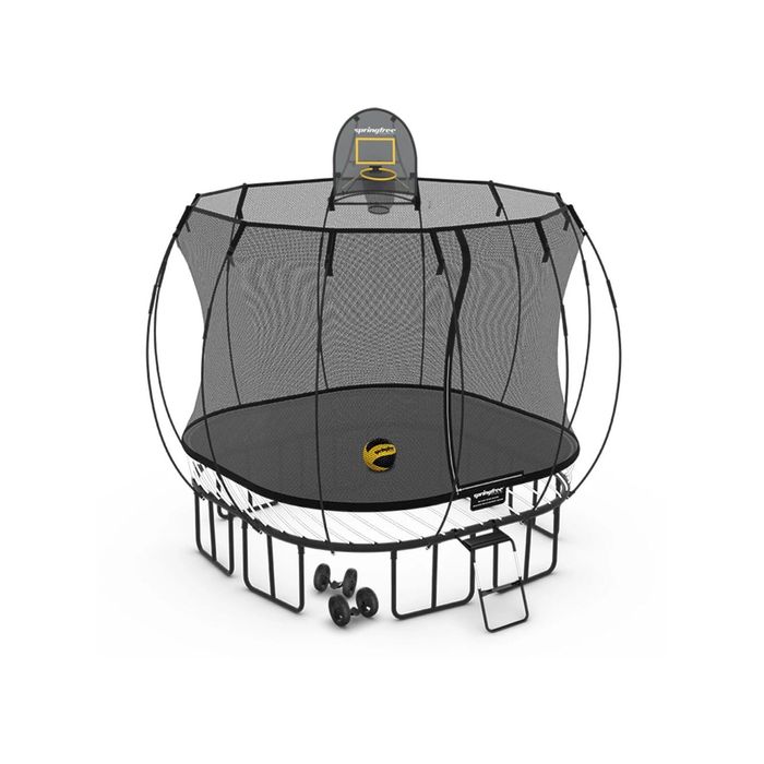 Springfree Medium Square Trampoline 9 ft - Moving Accessory Bundle ...