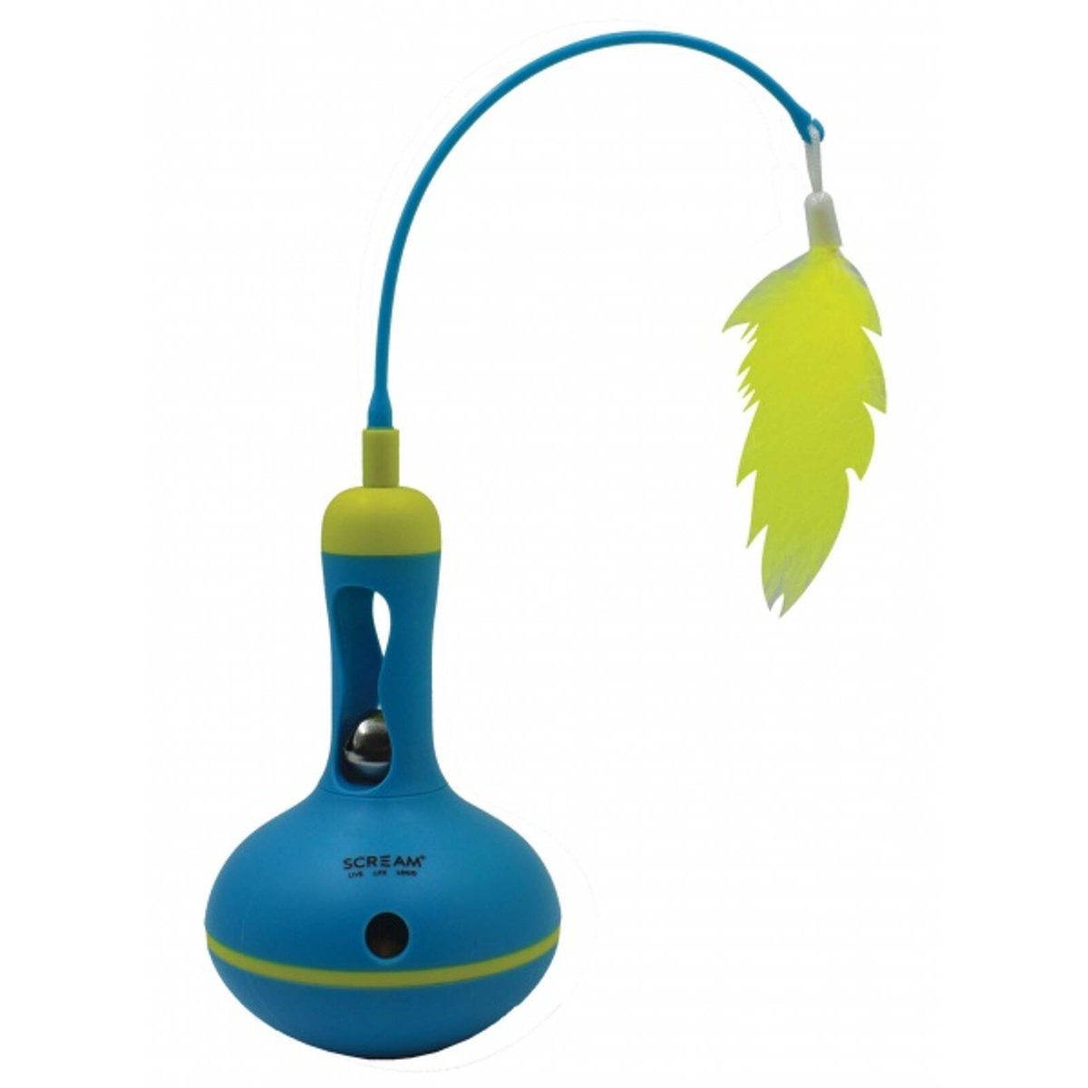 Scream Vase Tumbler Treat Toy Dispenser-green And Blue - Bunnings Australia