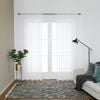 Windoware 500 x 213cm White Coco Sheer Rod Pocket Curtain - 1 Pack ...