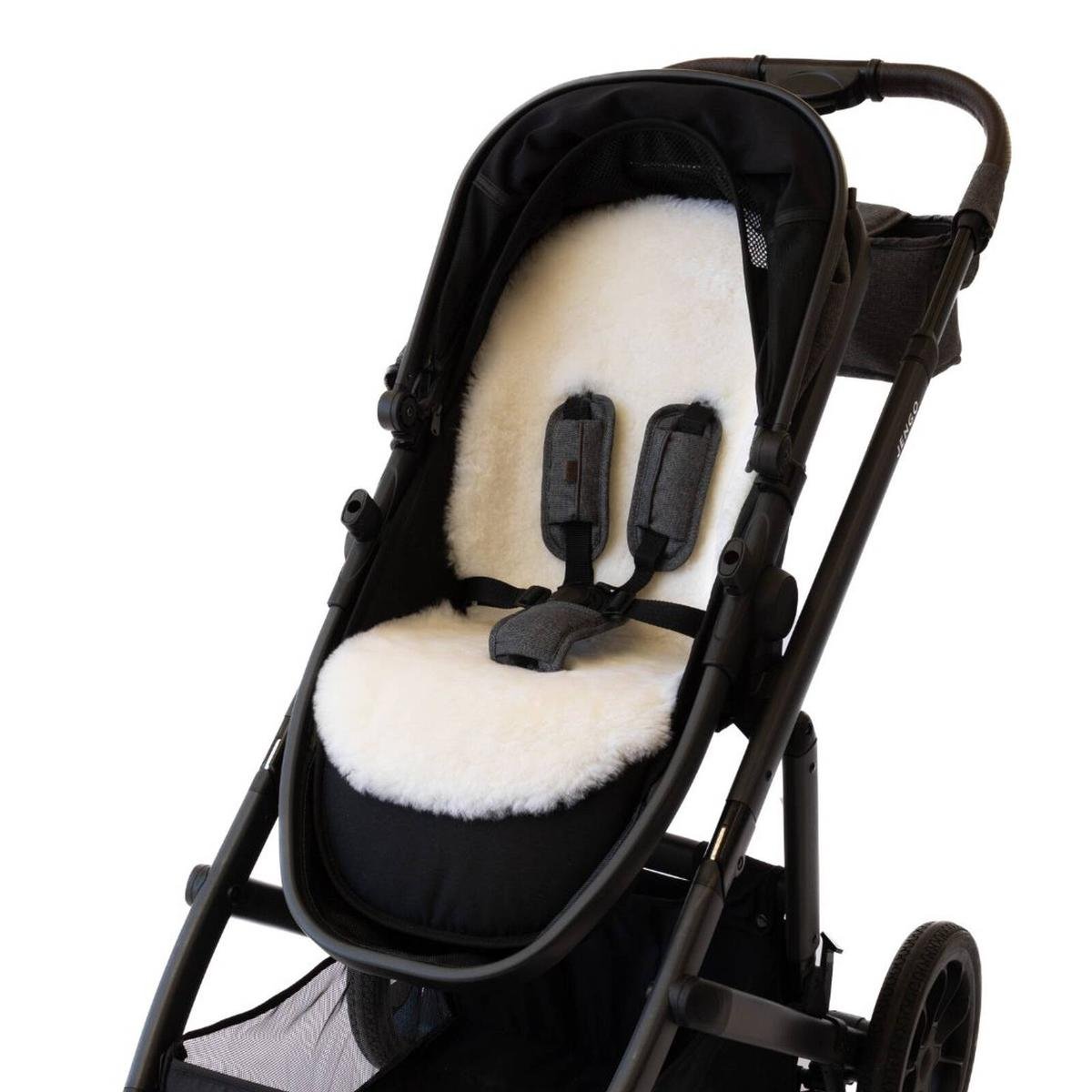 Naturally Sheepskins Ivory Luxe Lambskin Pram Liner - Shorn Wool ...