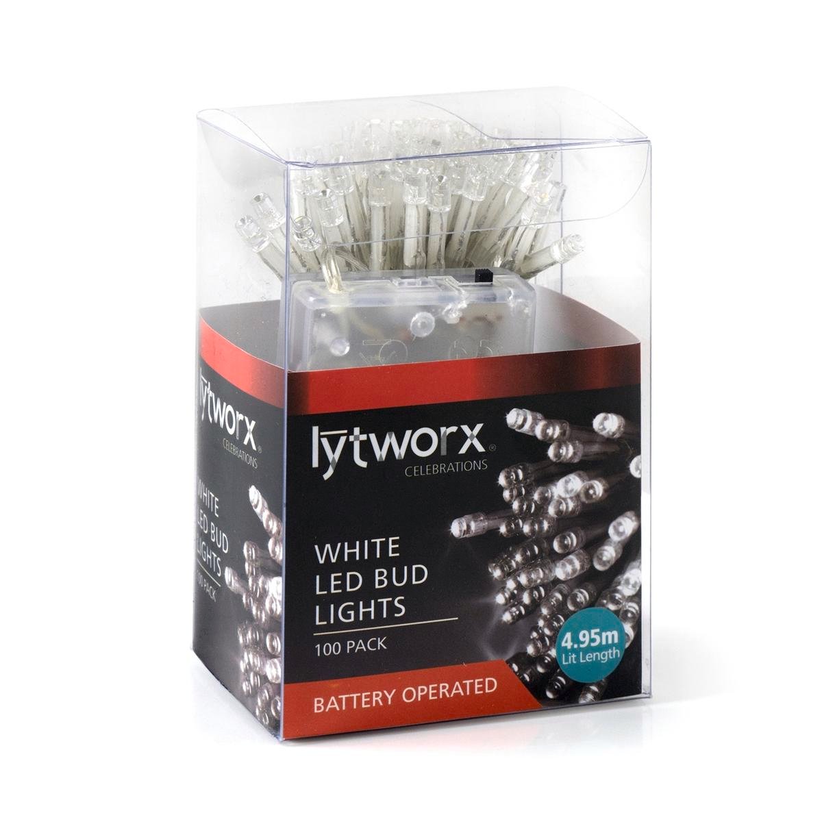 Lytworx 100 Cool White LED Battery Operated Fairy Lights - Bunnings New ...