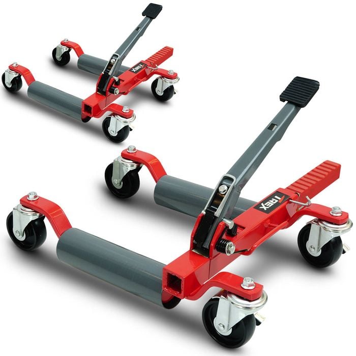 T-Rex 1180kg Set of 2 Vehicle Positioning Jacks, Mechanical Ratcheting ...
