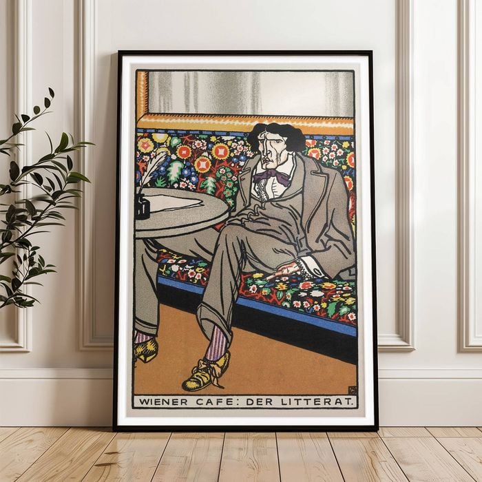 Galrie Wiener Cafe Der Literat Art Nouveau Poster by Carl Otto Czeschka ...