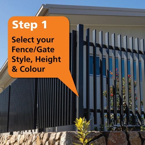ProtectorAl 50 x 50 x 1400mm Black Aluminium Garden In-Ground Fence ...