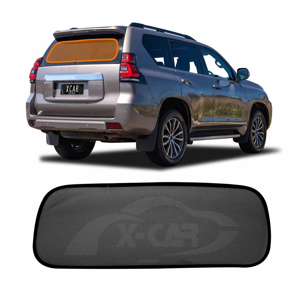 Rear Windscreen Sun Shade for Toyota Prado 150 Series 2009-2024 Wind ...