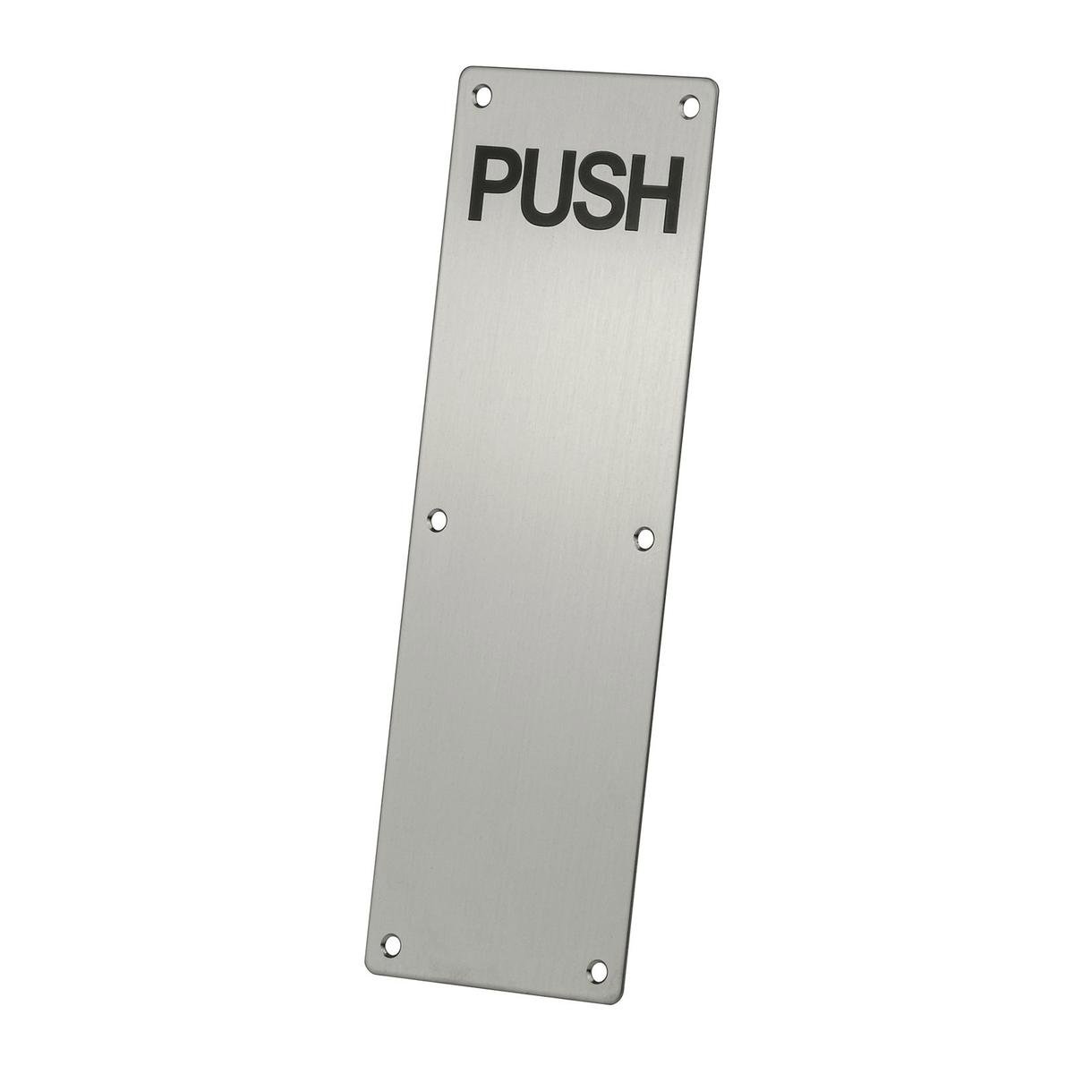 Sylvan 300 x 100 x 1.8mm Stainless Steel Push Plate - Bunnings New Zealand