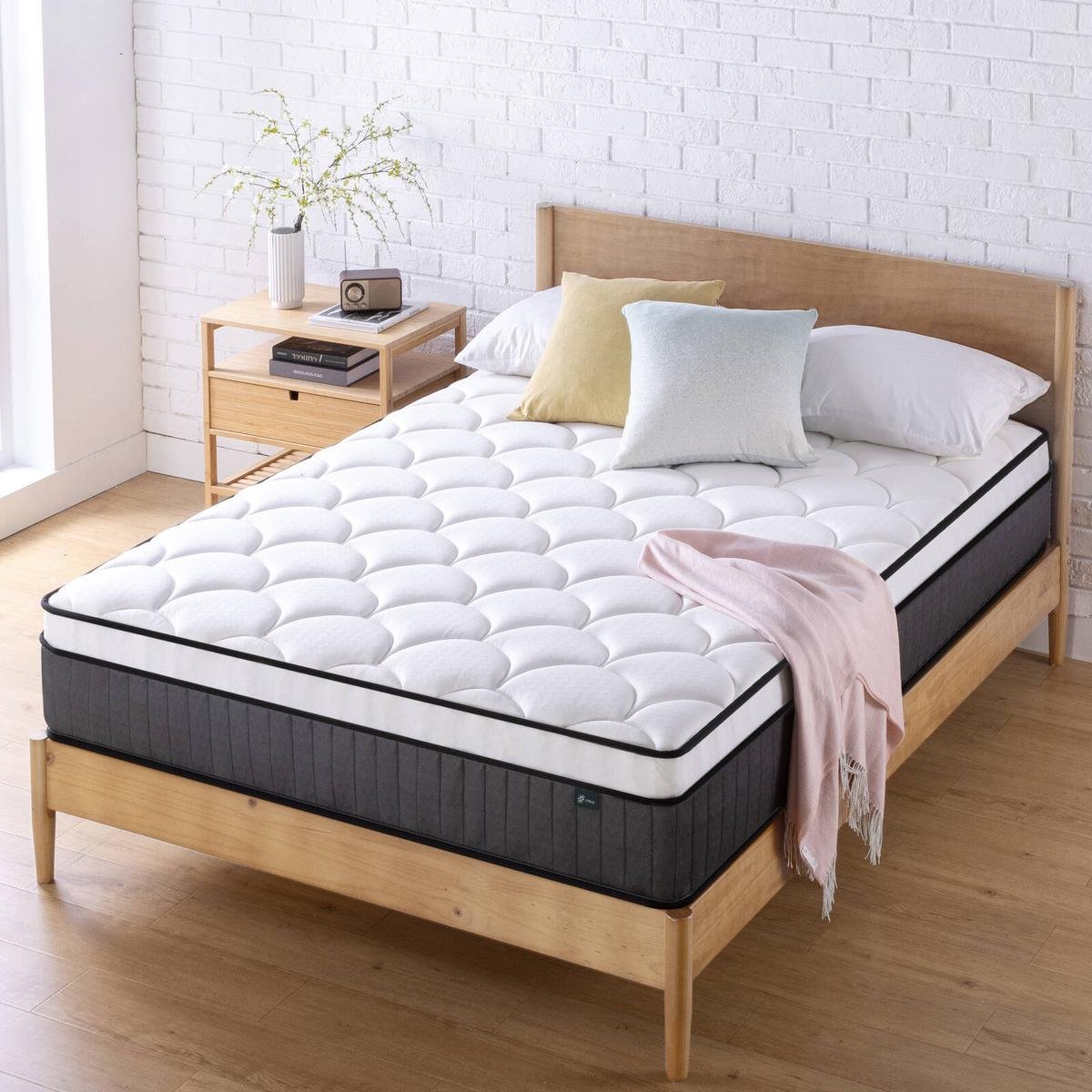 Zinus Single Mattress Support iCoil Pocket Spring Eurotop - Bunnings ...