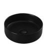Forme Pebble Matte Black Above Counter Basin Pebble basin - Bunnings ...