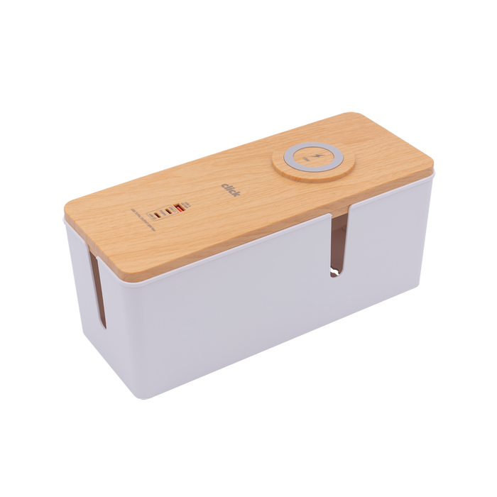 Click Cable Management Box With USB And Wireless Charger - Bunnings ...