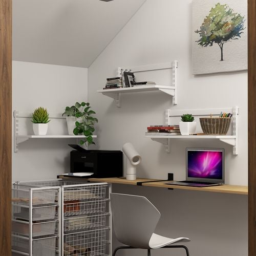 Flexi Storage Home Solutions 300mm White Double Slot Wall Strip ...