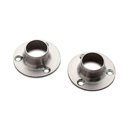 Sandleford 19mm Stainless Steel Round Flange Fitting Rod - 2 Pack ...