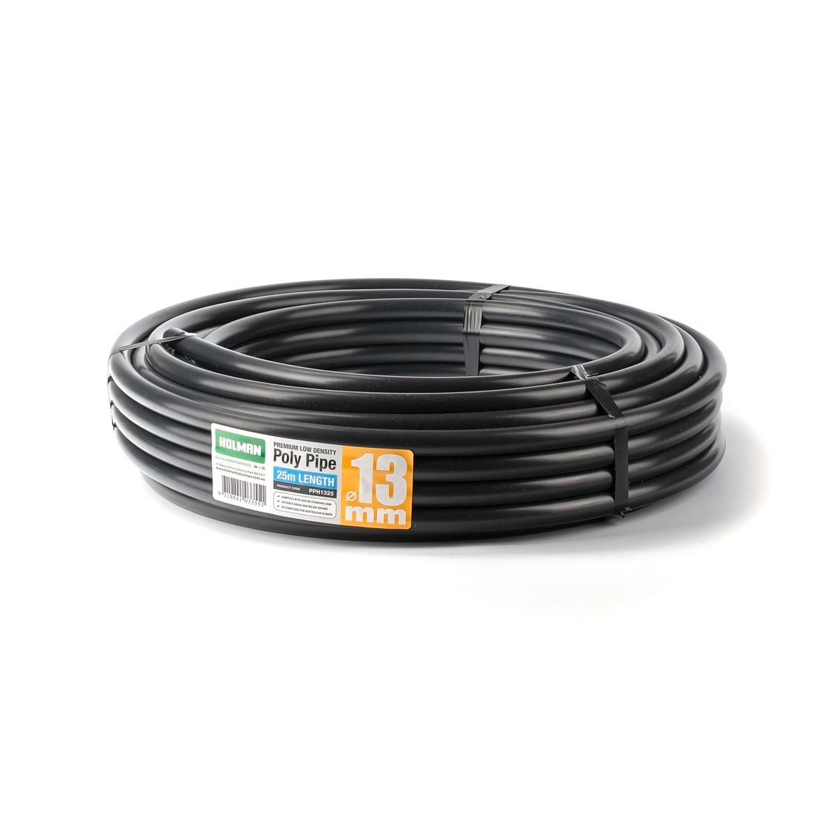 Holman 13mm x 25m Black Poly Pipe - Bunnings Australia
