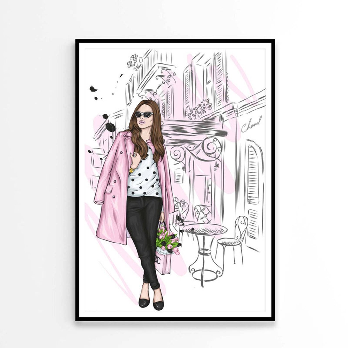Modern Fashion Store with Girl Print 100% Australian Made 60 x 90cm ...