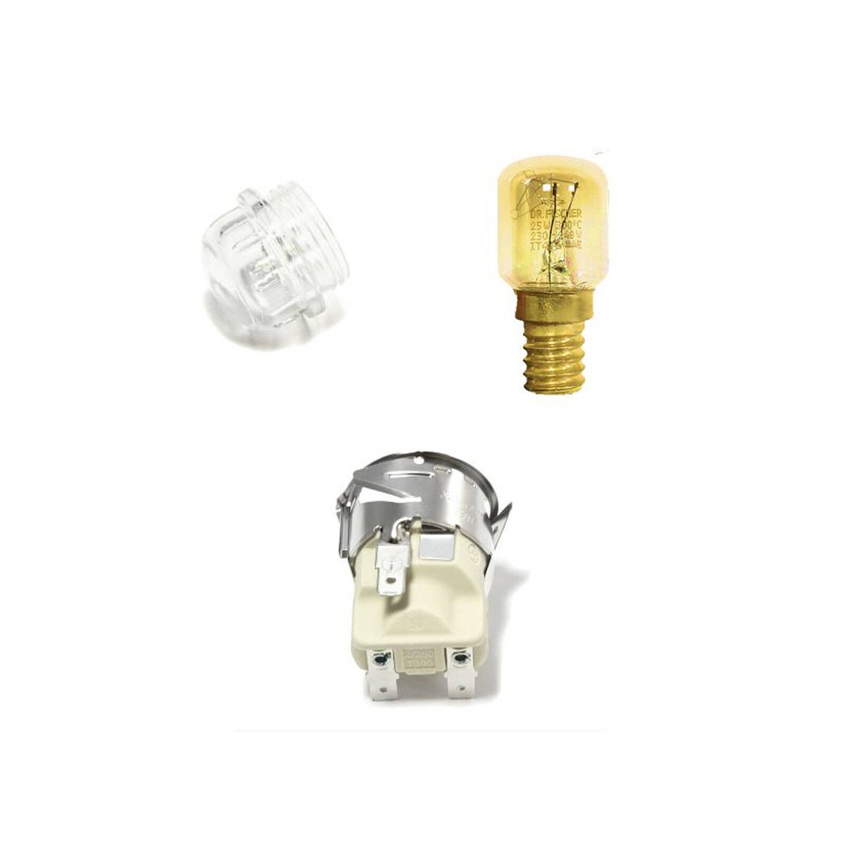 Oven Light Globe Complete Lamp Assembly - Globe + Cover + Holder ...
