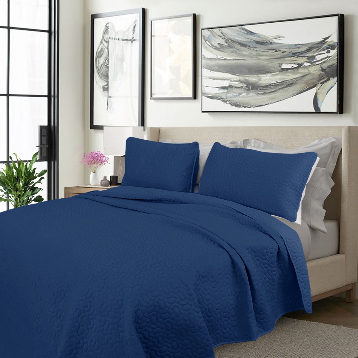 Shangri-La Linen 2000TC Cooling Comforter Set - Bunnings Australia