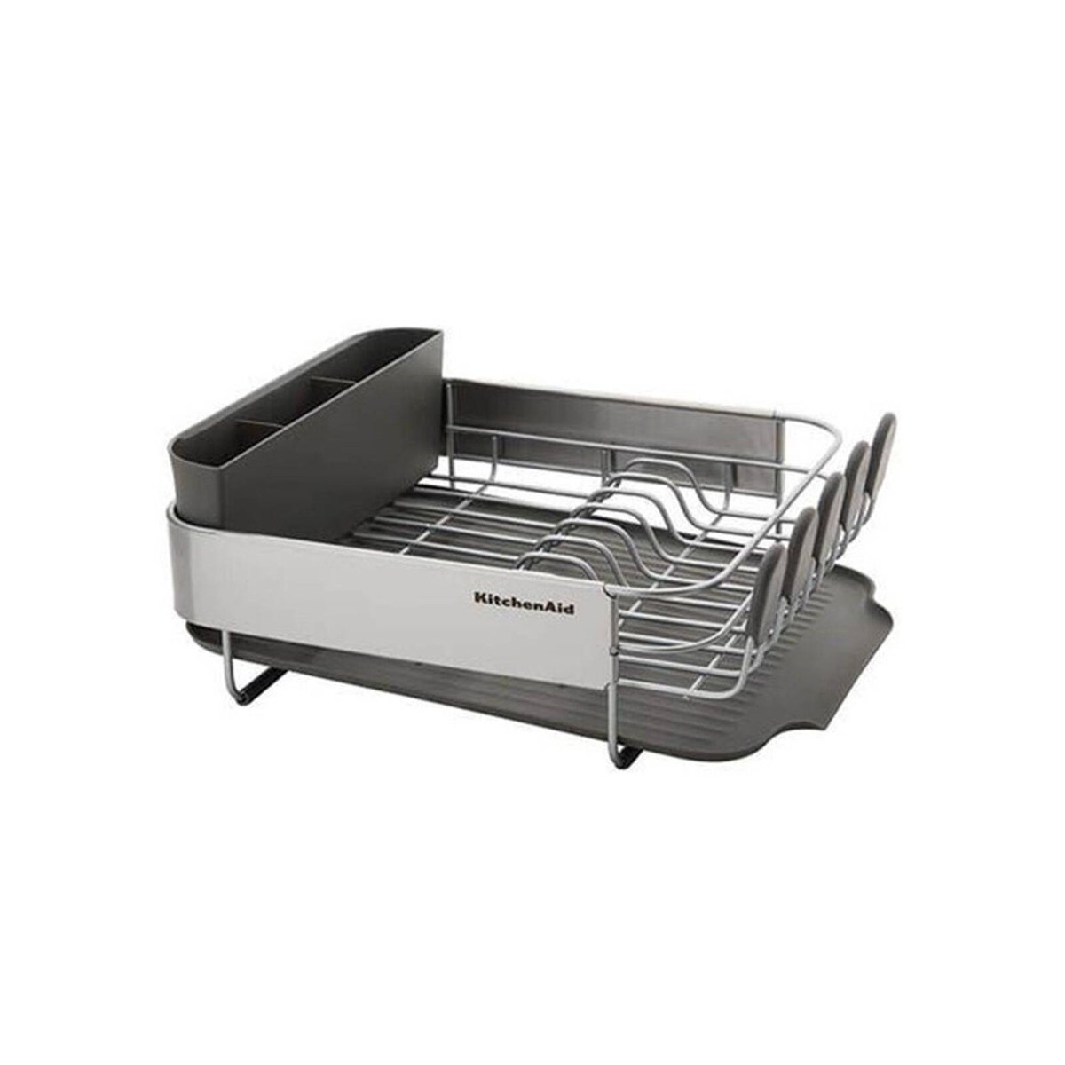KitchenAid Three Compartment Compact Dish/Sink Drying Rack Charcoal ...