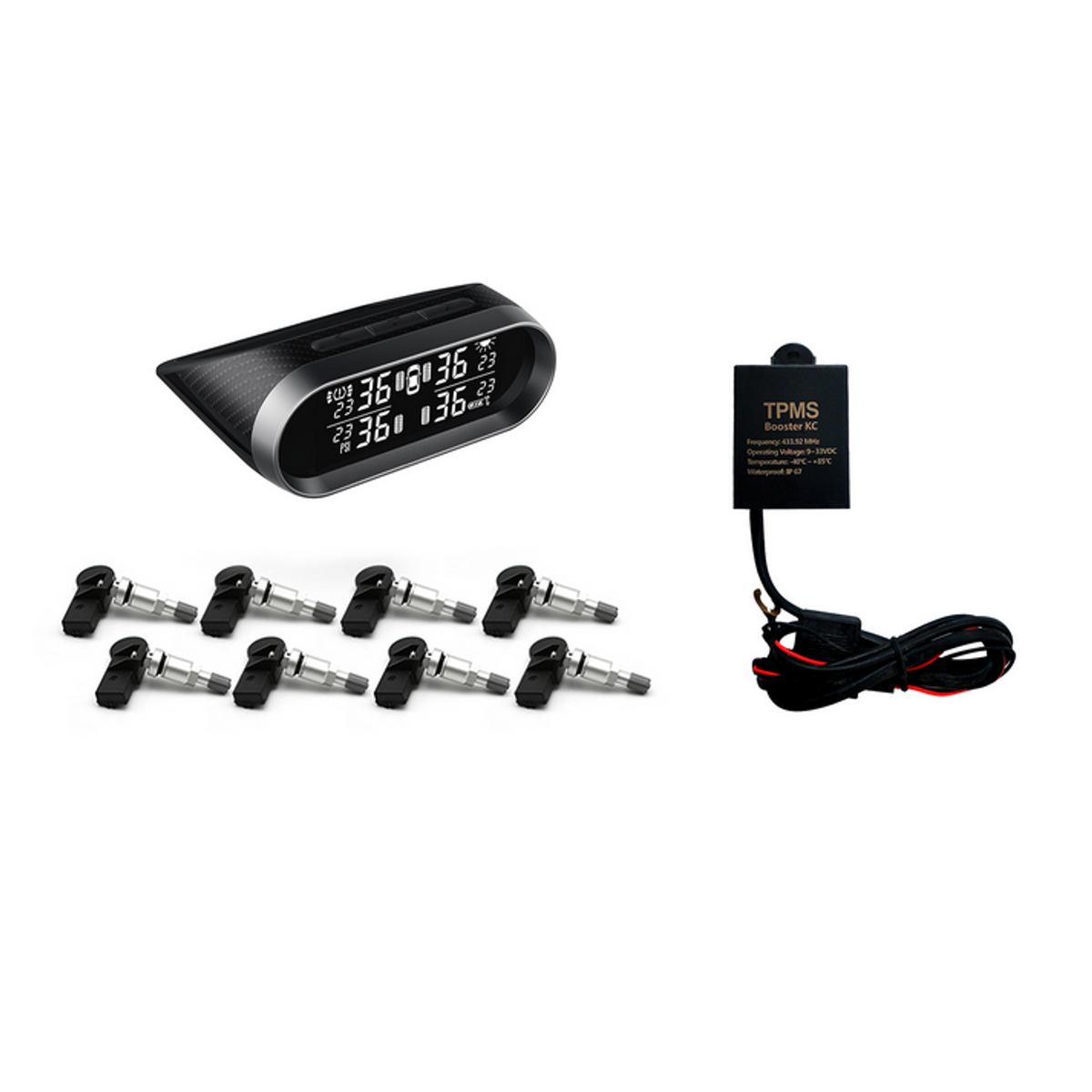 Promata Mata 2 Solar Tyre Pressure Monitor With Carbon Fiber Finish - 8 ...