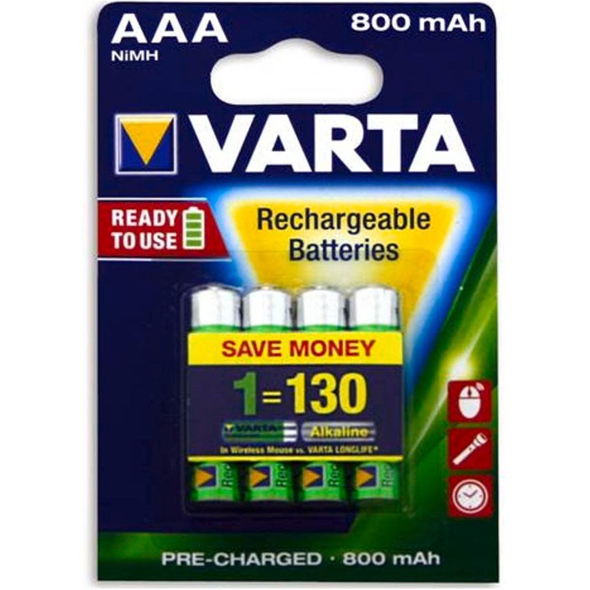 Varta AAA Rechargeable Batteries - 4 Pack - Bunnings New Zealand