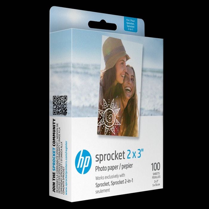 100x Pack Genuine HP Sprocket 2"x3" Premium Zink Sticker Photo Paper ...