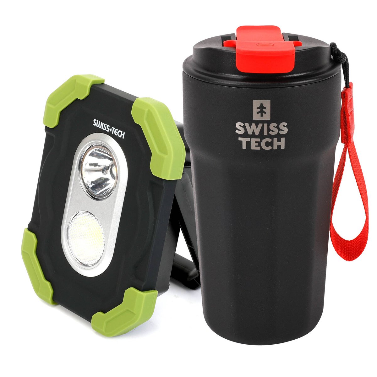 Swiss Tech LED Work Light & 500Ml Tumbler Set - Bunnings Australia