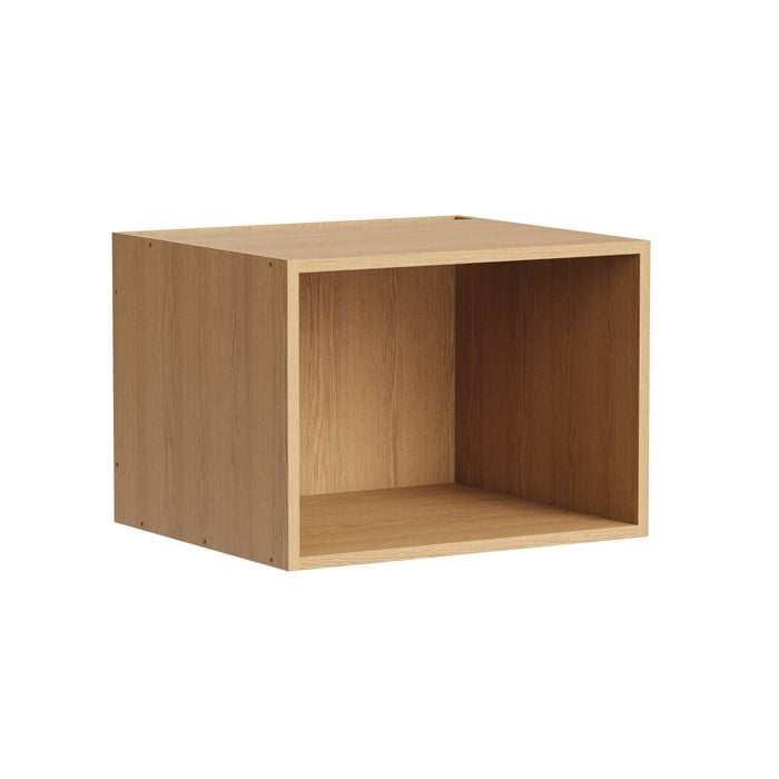 Kaboodle 600mm Oak Latte Microwave Box - Bunnings Australia