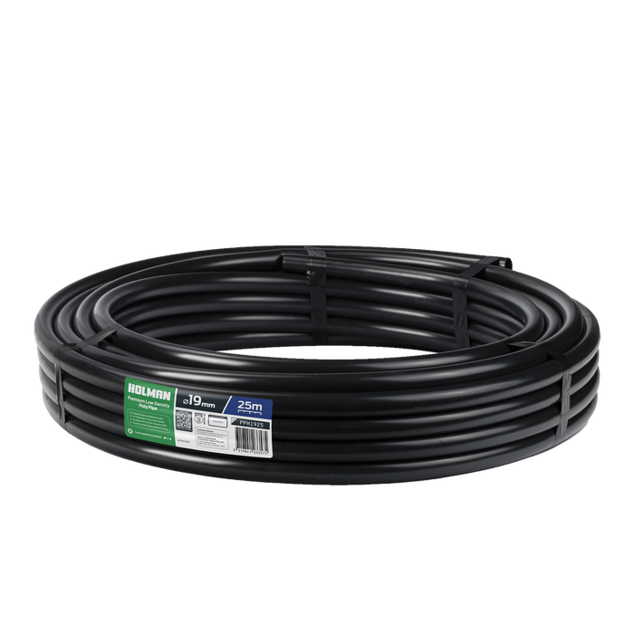 Holman 19mm x 25m Black Poly Pipe - Bunnings Australia