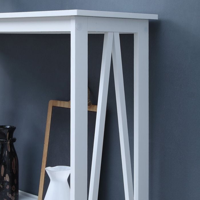 Sarantino Grace A-Frame Console Table - White - Bunnings Australia