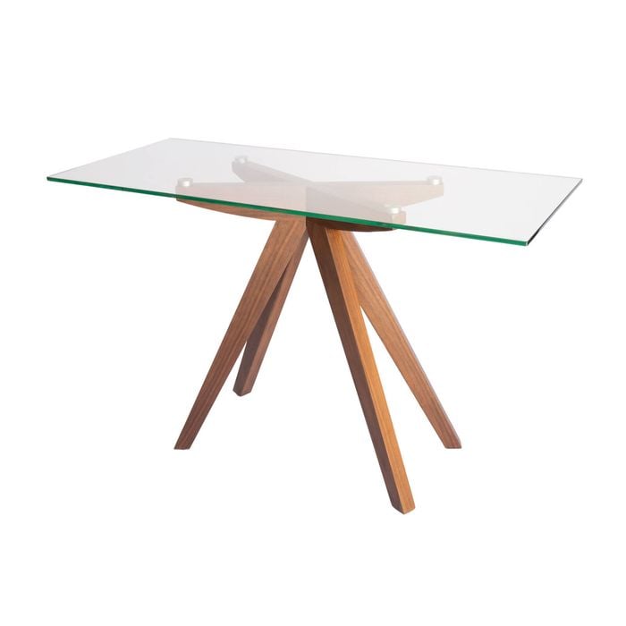 SK Designer Living | Amber Collection | Rectangular Glass Console Table ...