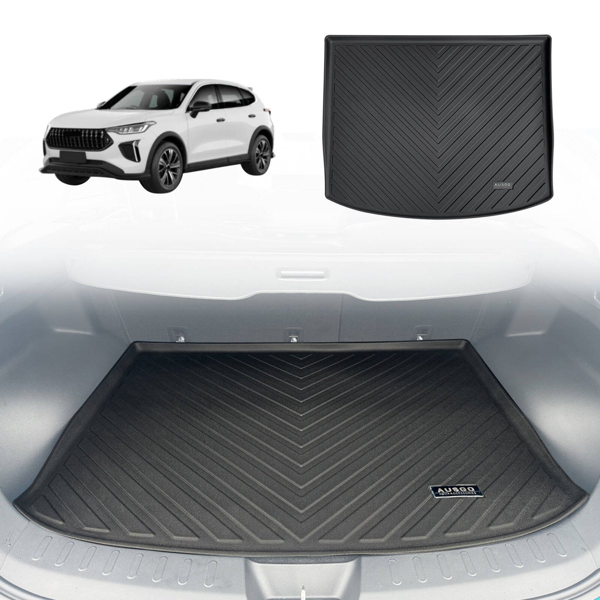 AUSGO Boot Liner for Haval Jolion 2024-Onwards Cargo Trunk Mat Boot Mat ...