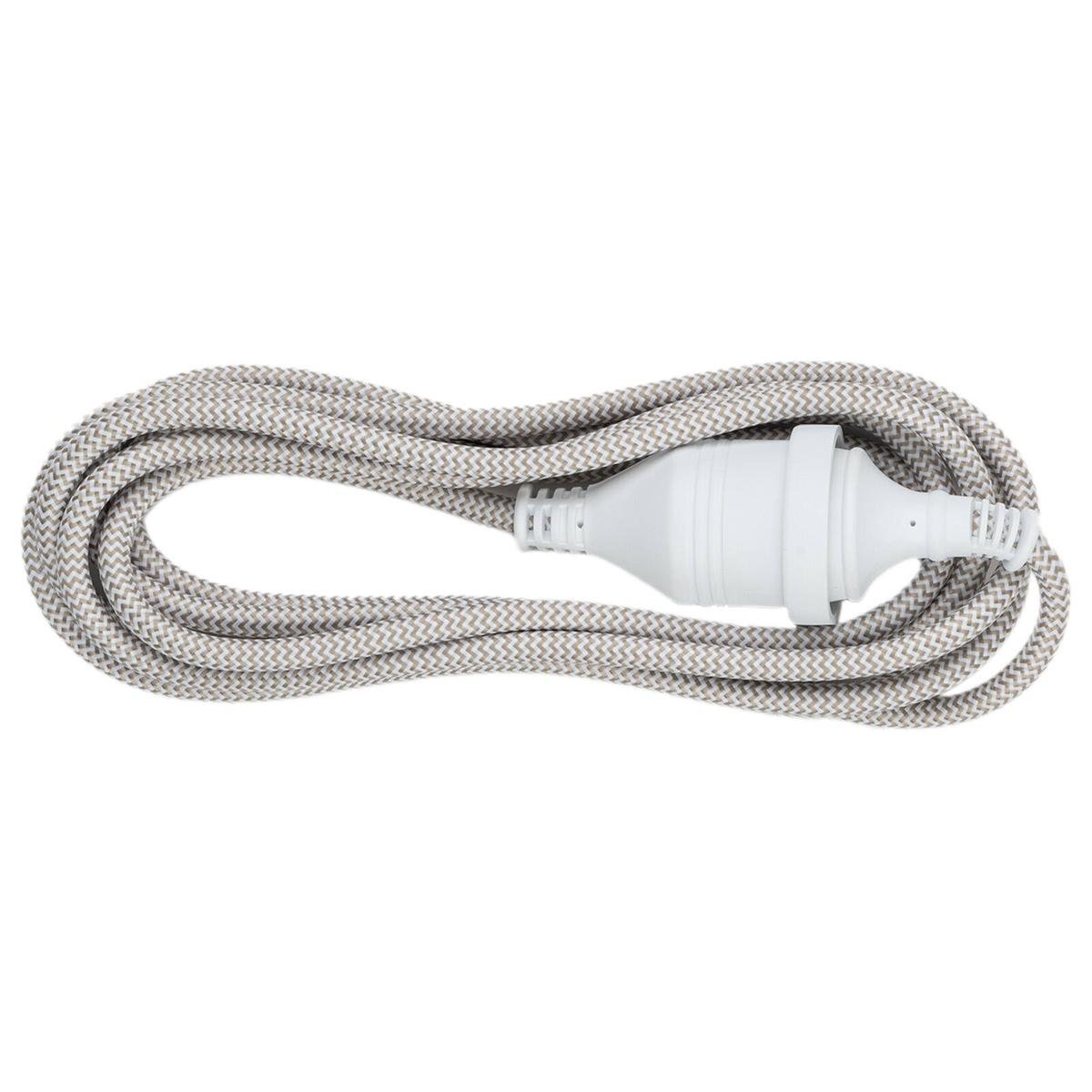 Arlec 3m Braided Extension Lead Simply Taupe - Bunnings Australia