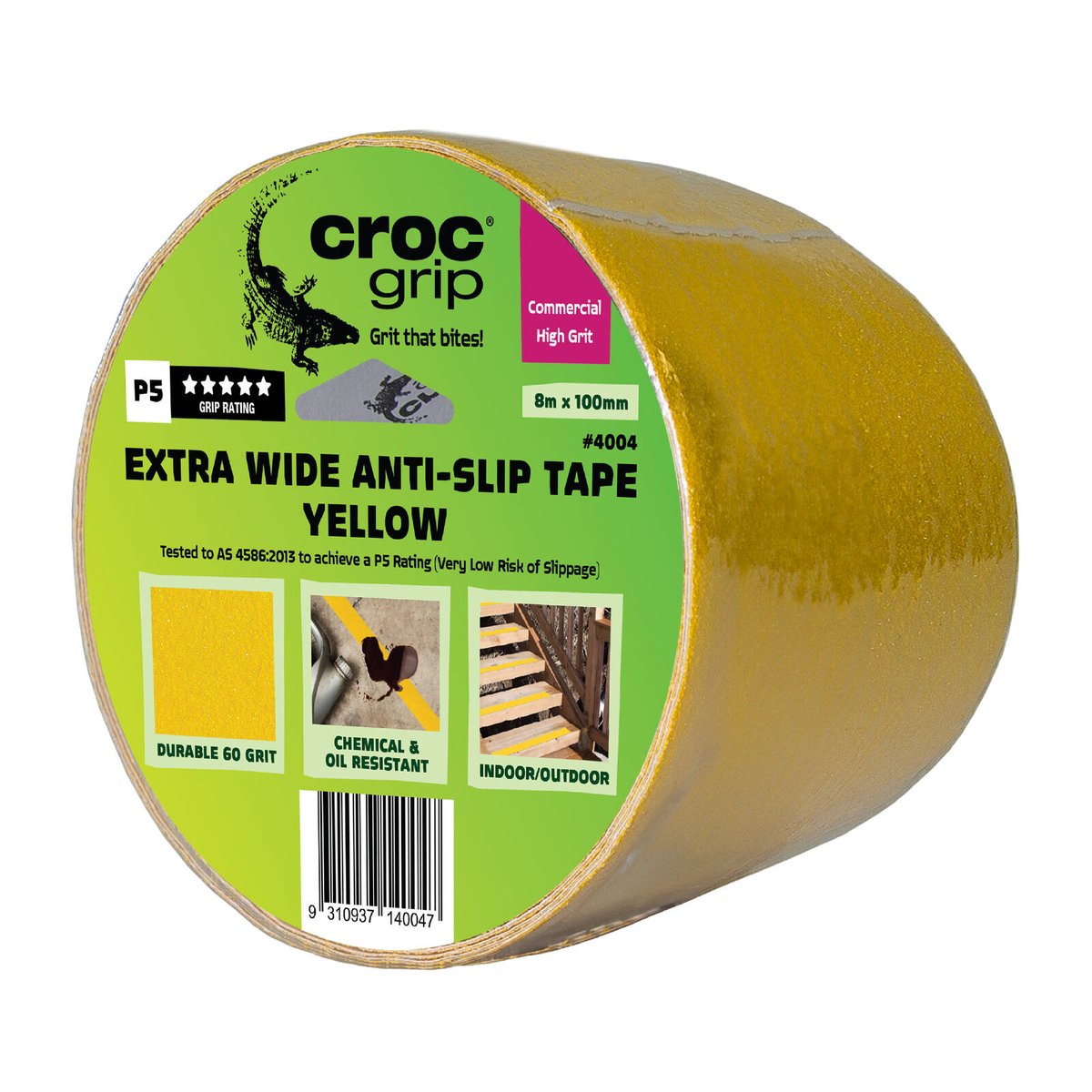 Croc Grip 8m x 100mm Yellow Anti-Slip Tape - Bunnings Australia